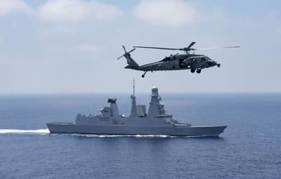 USS Theodore Roosevelt, French ship Chevalier Paul cross deck Sailors in Arabian Gulf | Top ...