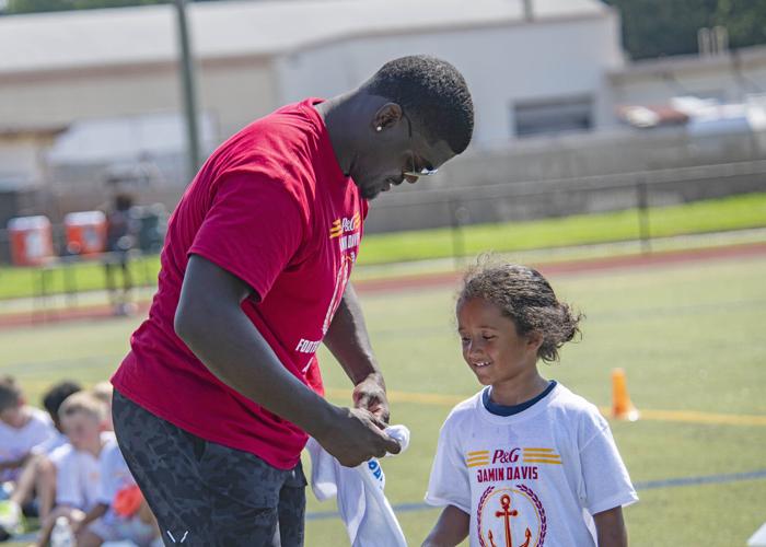 NFL linebacker Jamin Davis hosts youth football camp on NAS Oceana ...