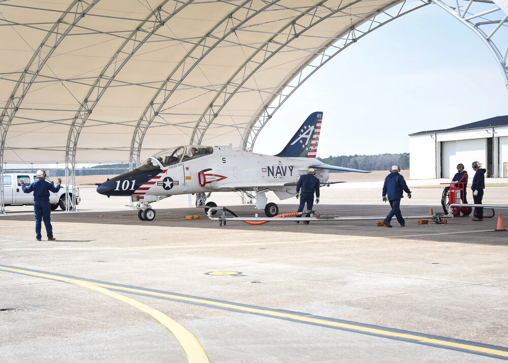 Chief of Naval Air Training announces covered aircraft refueling sites ...