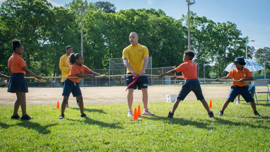 Sailors participate in Seatack Elementary School field day | News ...