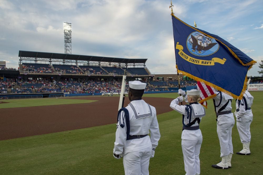 Military honored at Norfolk Tides Navy Night | News | militarynews.com