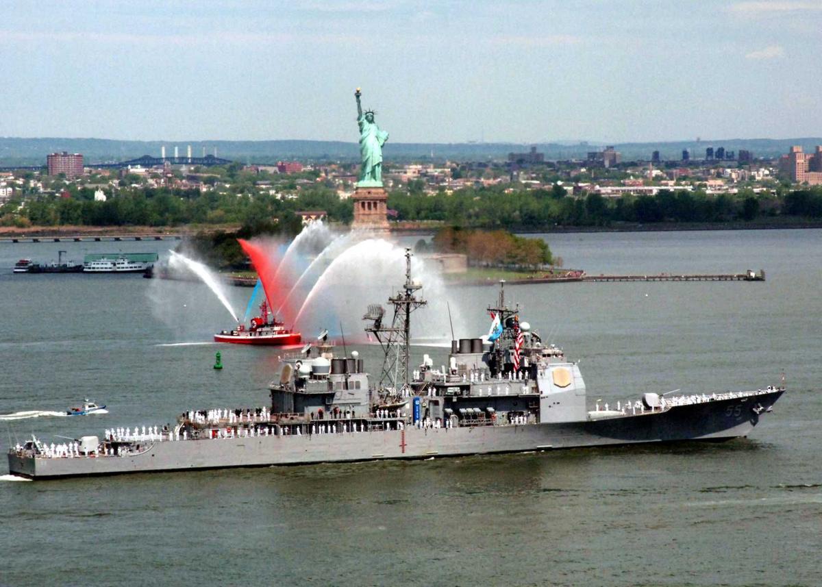 USS Leyte Gulf deploys from Naval Station Norfolk | Active Duty ...