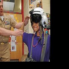 USS Theodore Roosevelt, COMPHIBRON 11 educate S.T.E.M. students about ...
