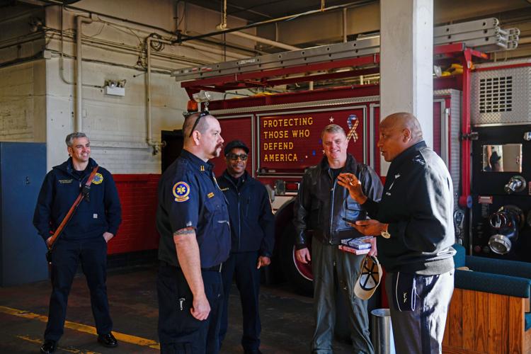 Maj. Gen. Pepper thanks Naval Station Norfolk firefighters for ...