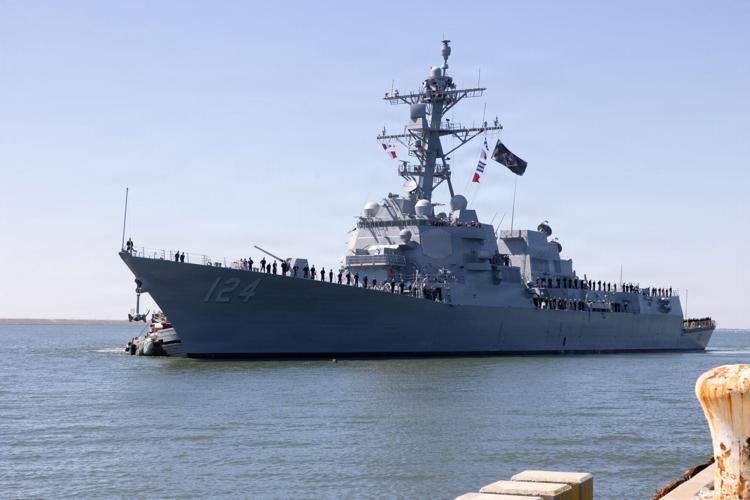 Navy’s newest destroyer arrives at Naval Station Norfolk ahead of ...