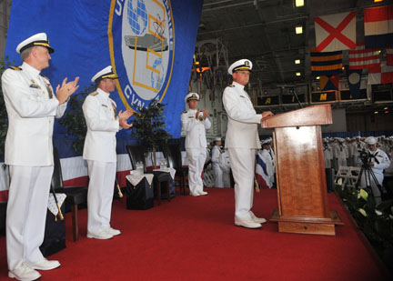 Hamilton assumes command of Enterprise: Capt. William C. Hamilton ...