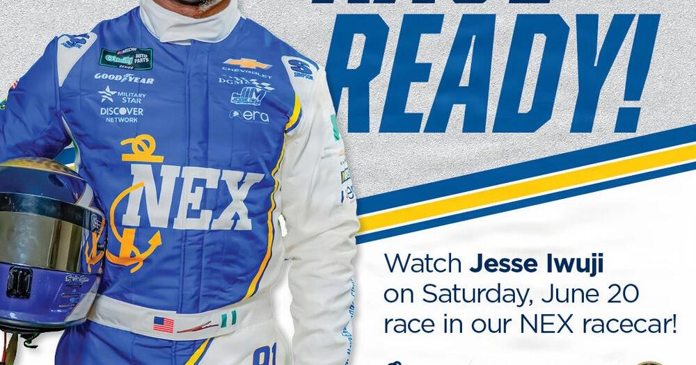 NEXCOM unveils NEX-themed design with NASCAR driver Jesse Iwuji ...