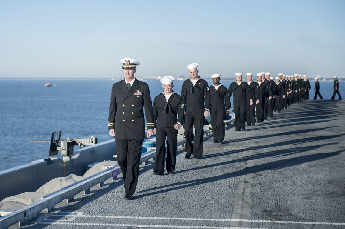 Manning the Rails of the USS Harry S. Truman | Multimedia ...