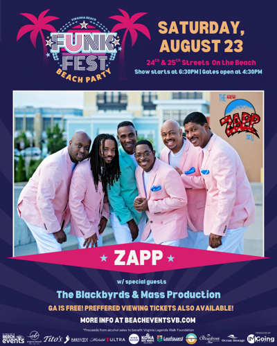 FREE Virginia Beach Funk Fest Beach Party announces 2025 line-up for ...