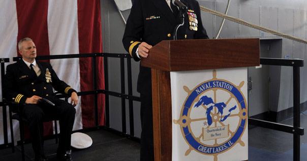 Naval Station Great Lakes holds change of command | Quarterdeck ...