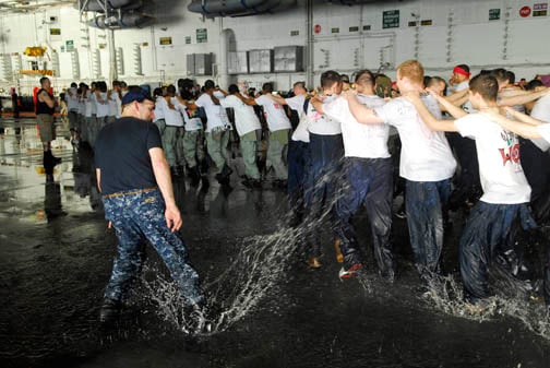 New Shellbacks earn status aboard USS Enterprise | Norfolk Navy ...