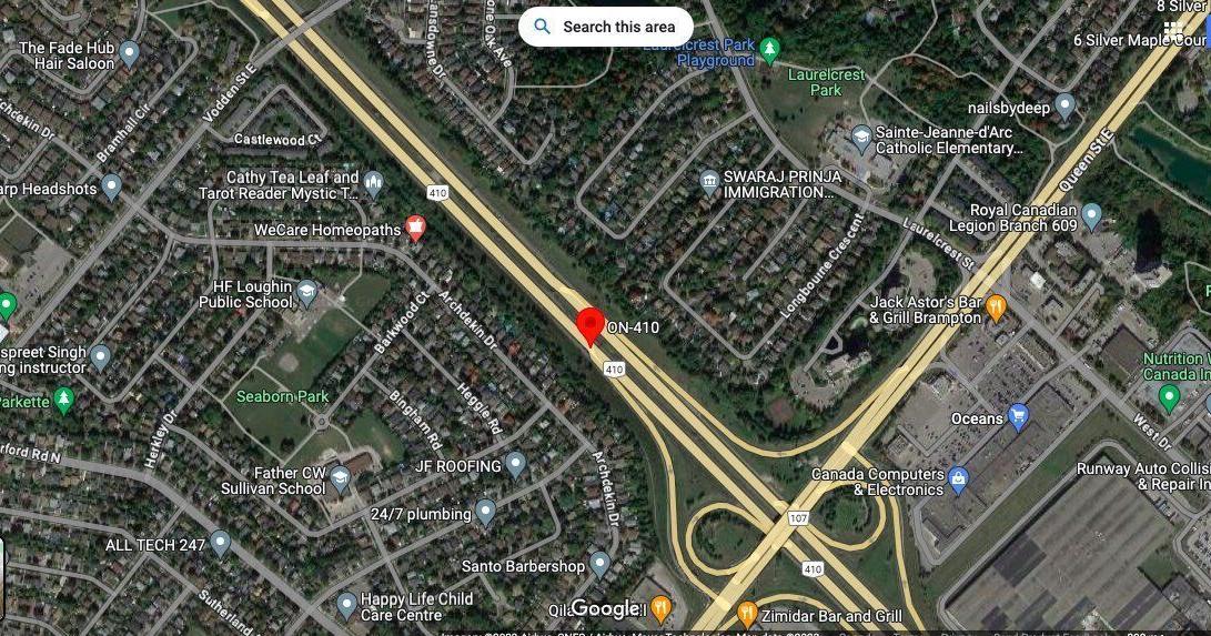 Hwy. 410 ramp to Hwy. 401 reopens after morning closure