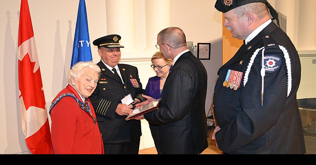 Mississauga firefighters honoured for years of service