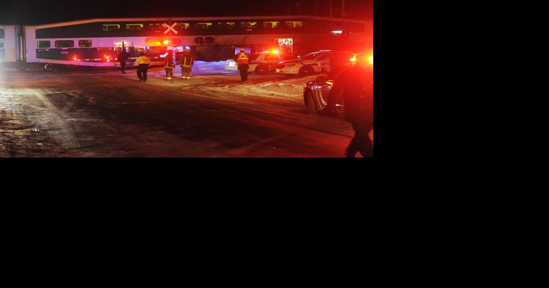 Train collides with transport truck east of Dixie GO Station