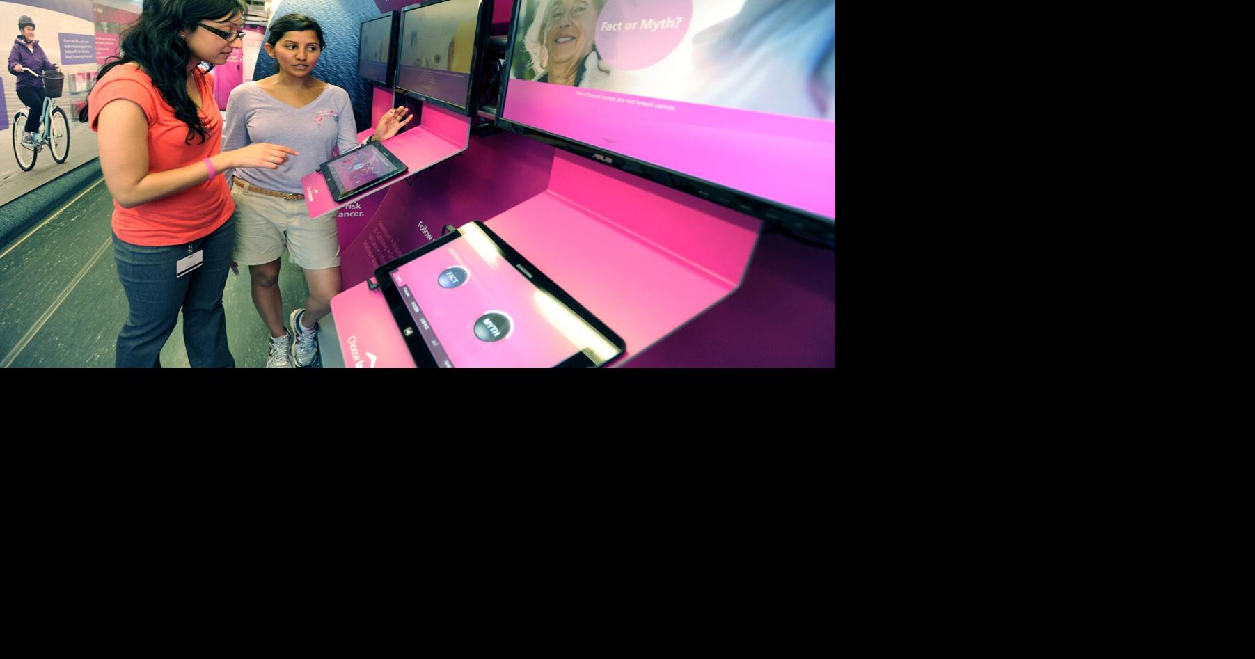 Pink Tour bus carries serious message