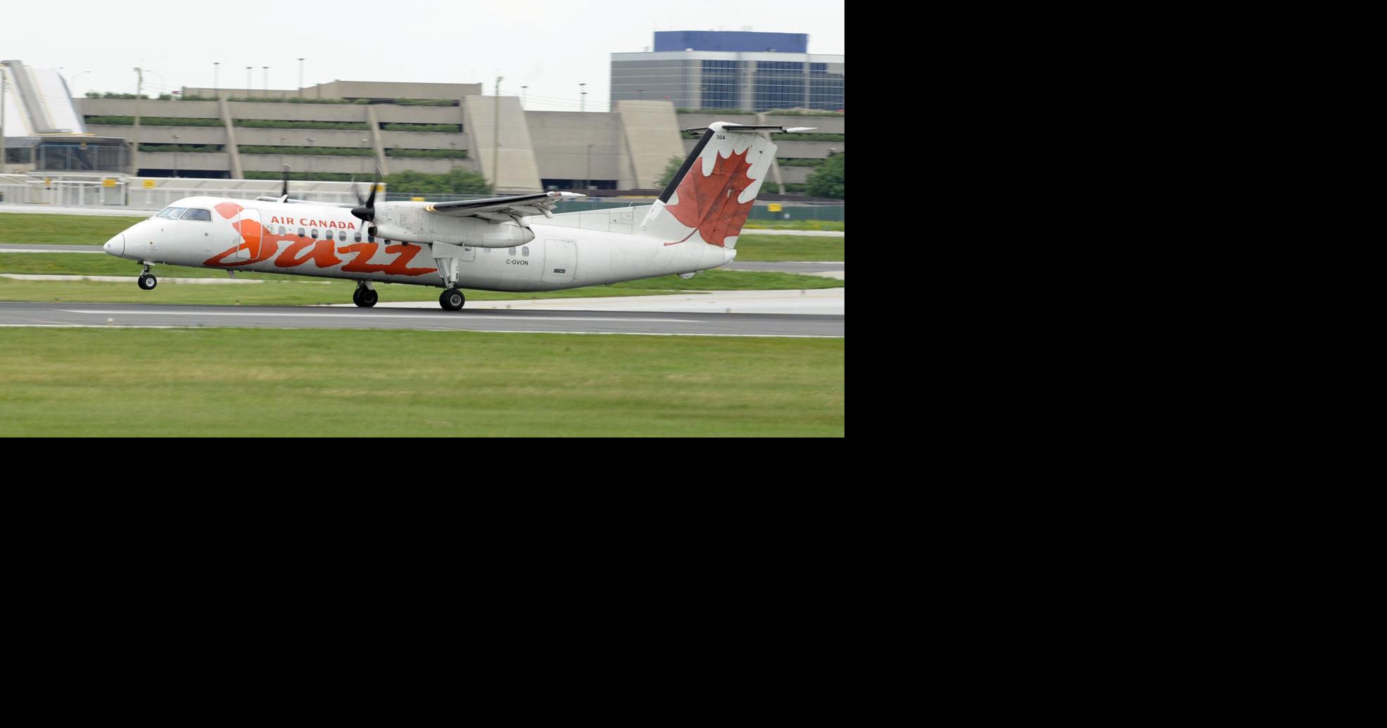 Jazz plane loses wheel at Pearson