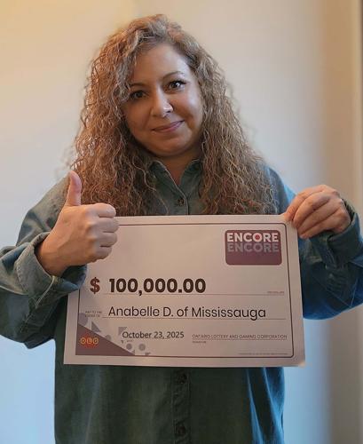 Mississauga woman scores large Encore lottery prize