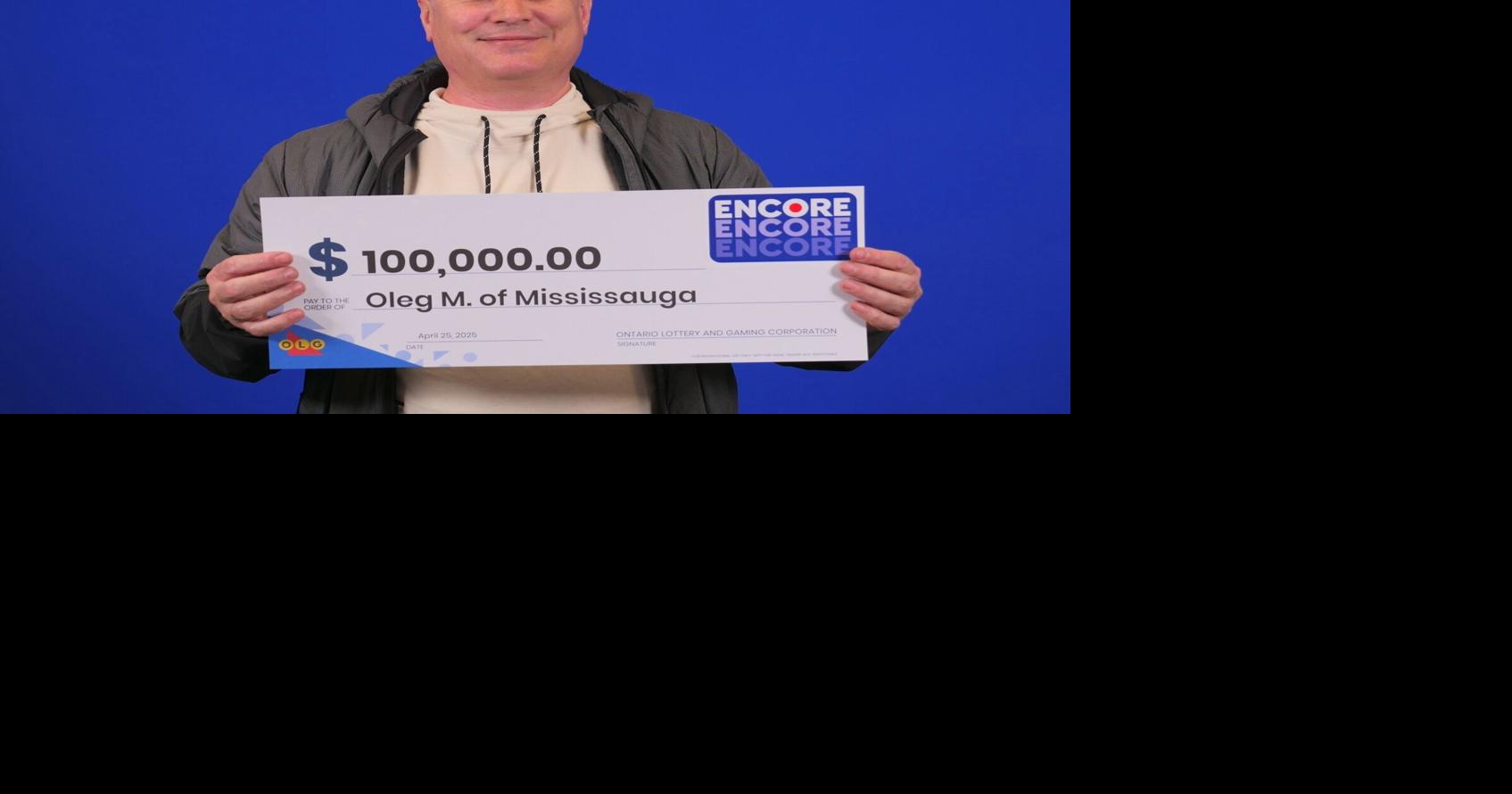 Mississauga man scores huge Encore lottery prize