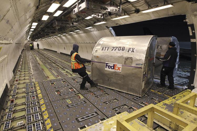 fedex express plane inside