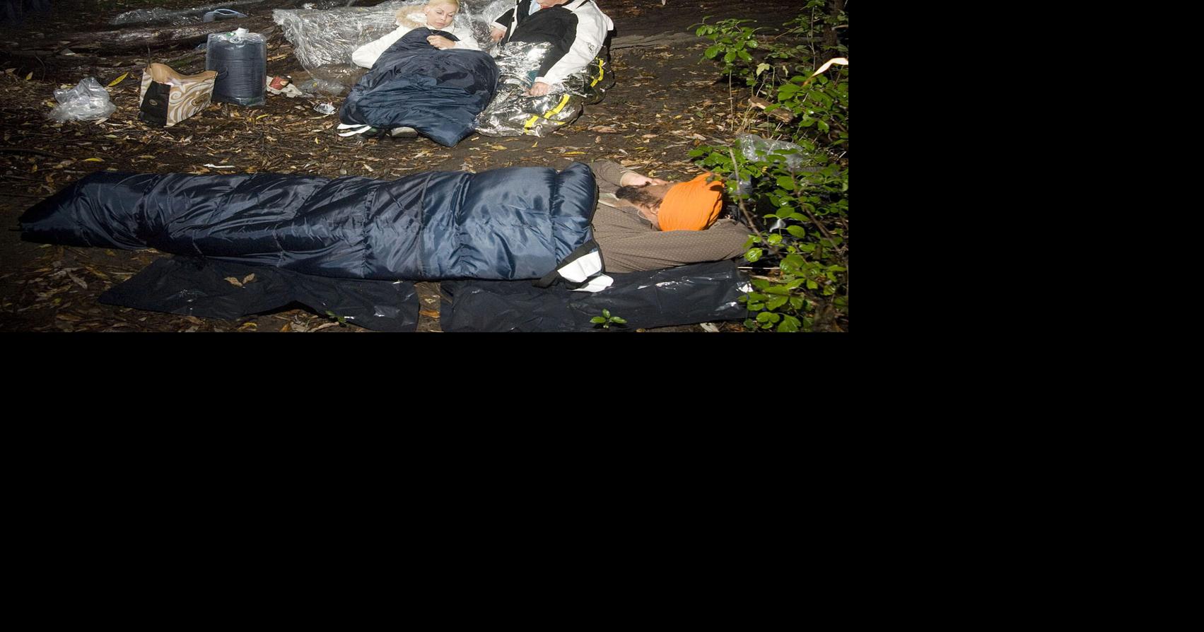 Candidates go homeless for a night