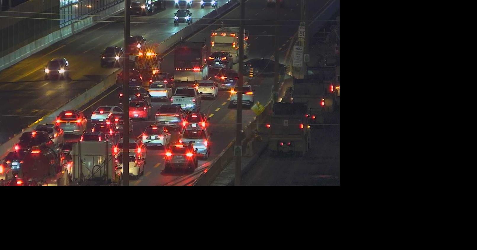 ‘Lanes closed’: What’s happening on the QEW in Mississauga