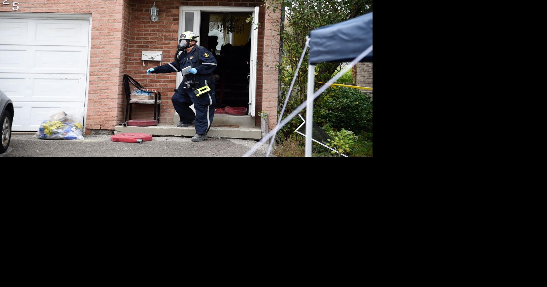 Ontario Fire Marshal combing the scene of Mississauga fire where 70 ...