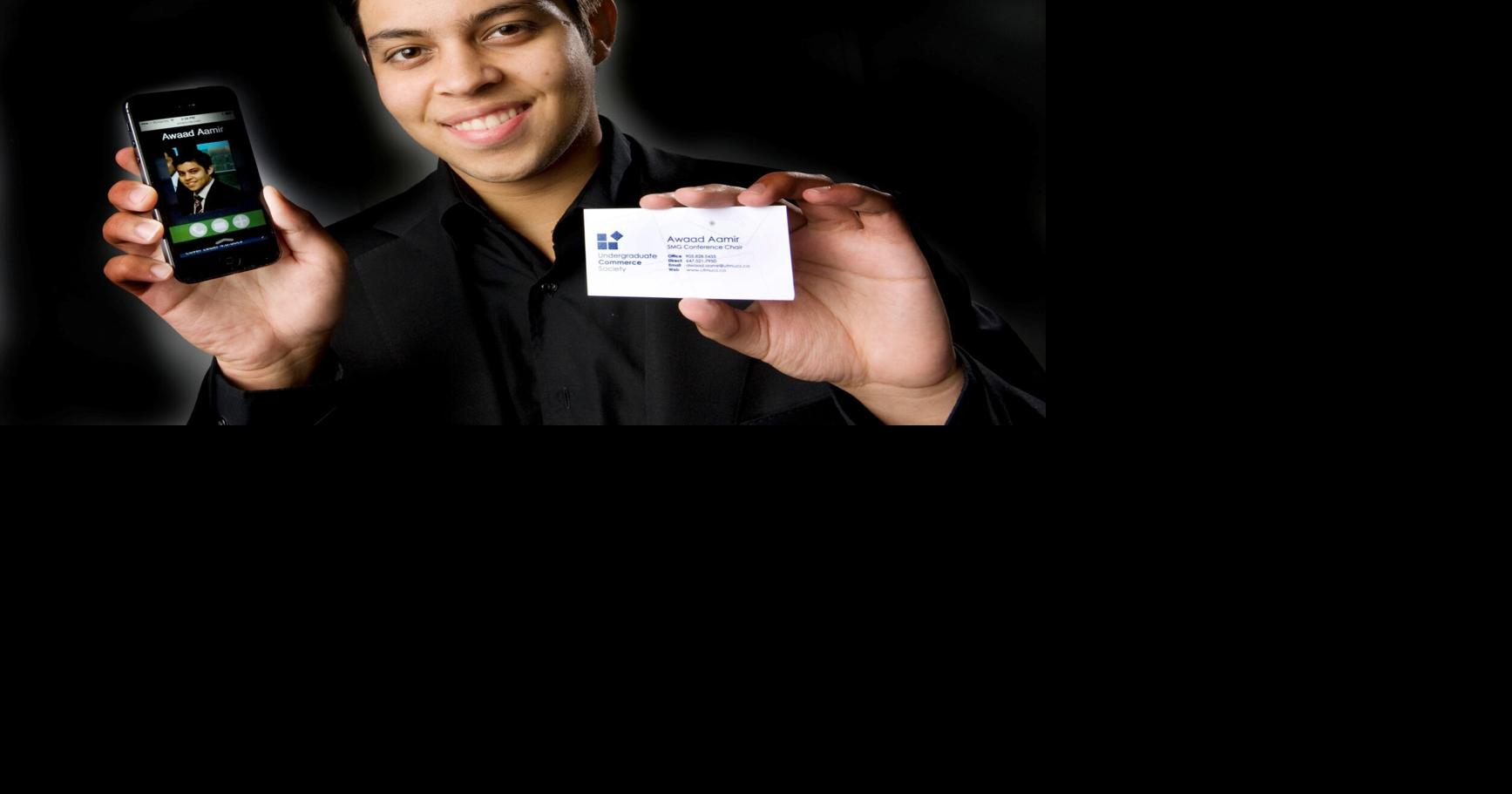 UTM student revolutionizes the business card