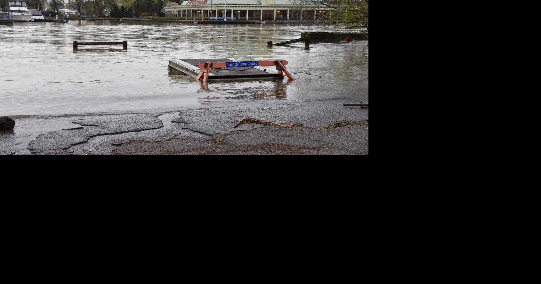 Heavy rains and high water hit Port Credit waterfront trail hard