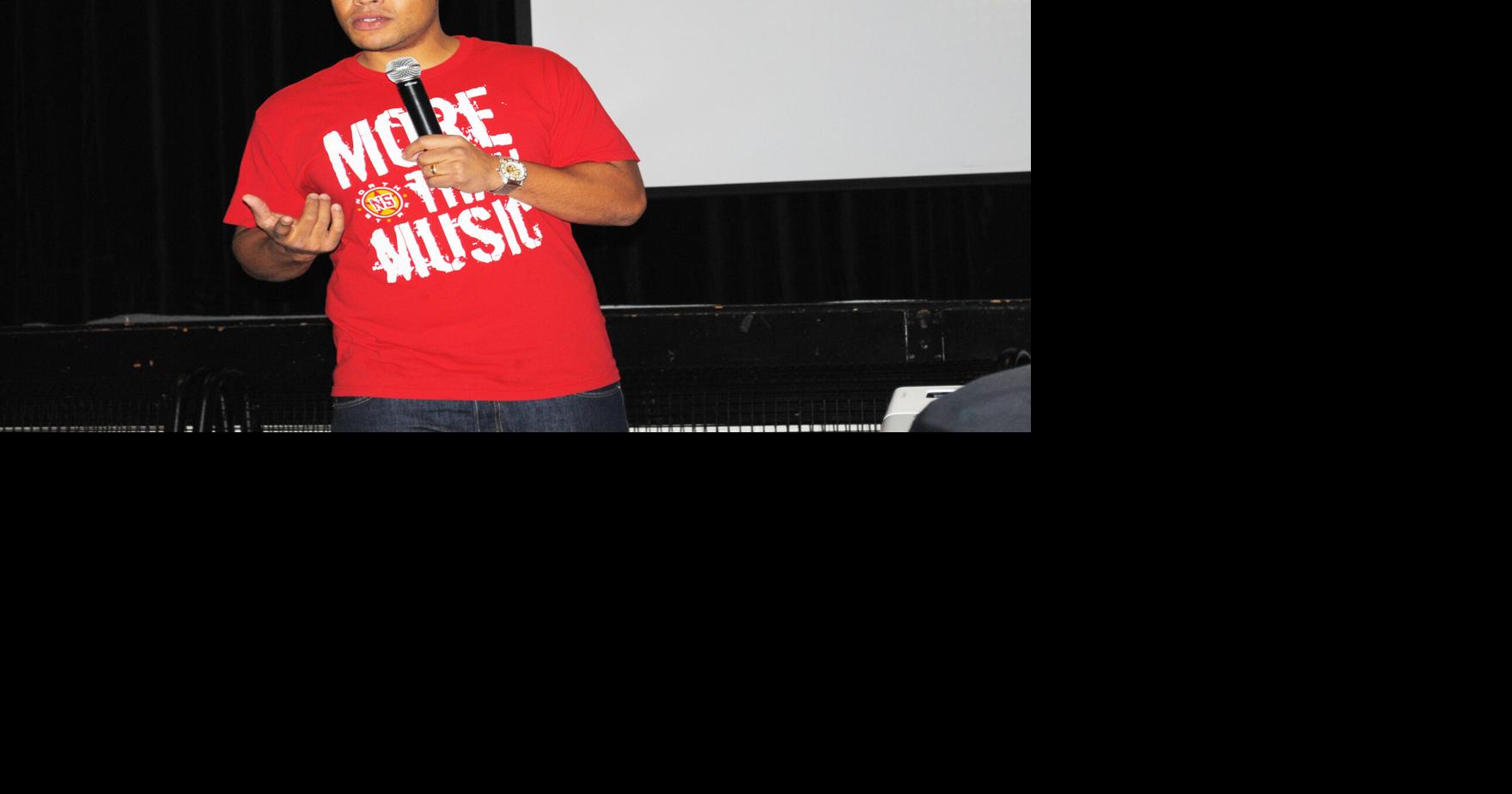 Rapper brings anti-bullying message to Clarkson