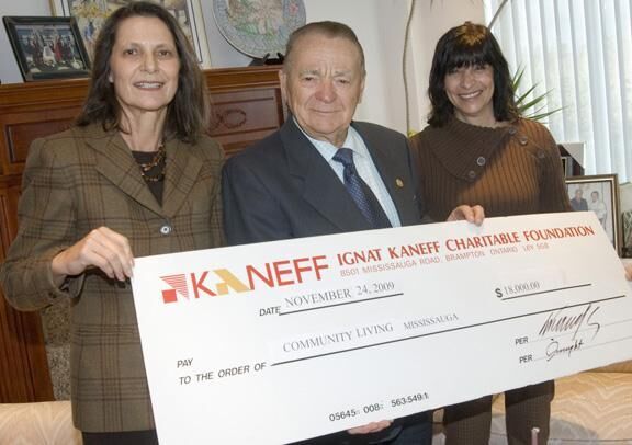 Kaneffs honoured in Brampton