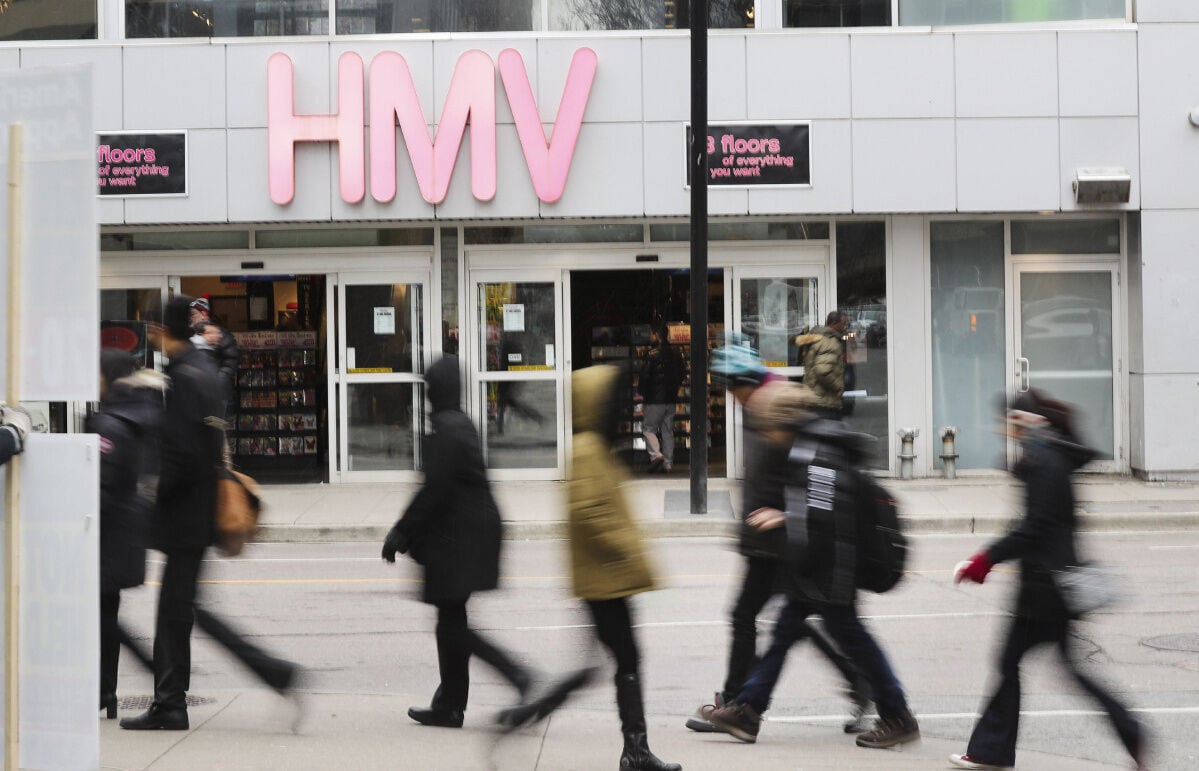 HMV closing stores in Mississauga, Brampton
