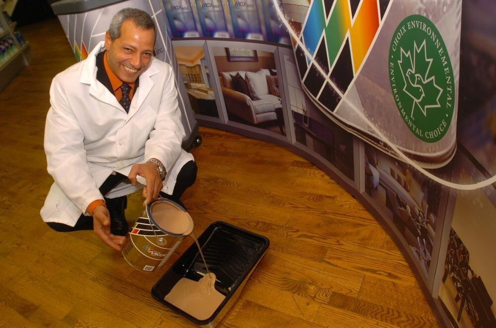 Micca paints green in every colour