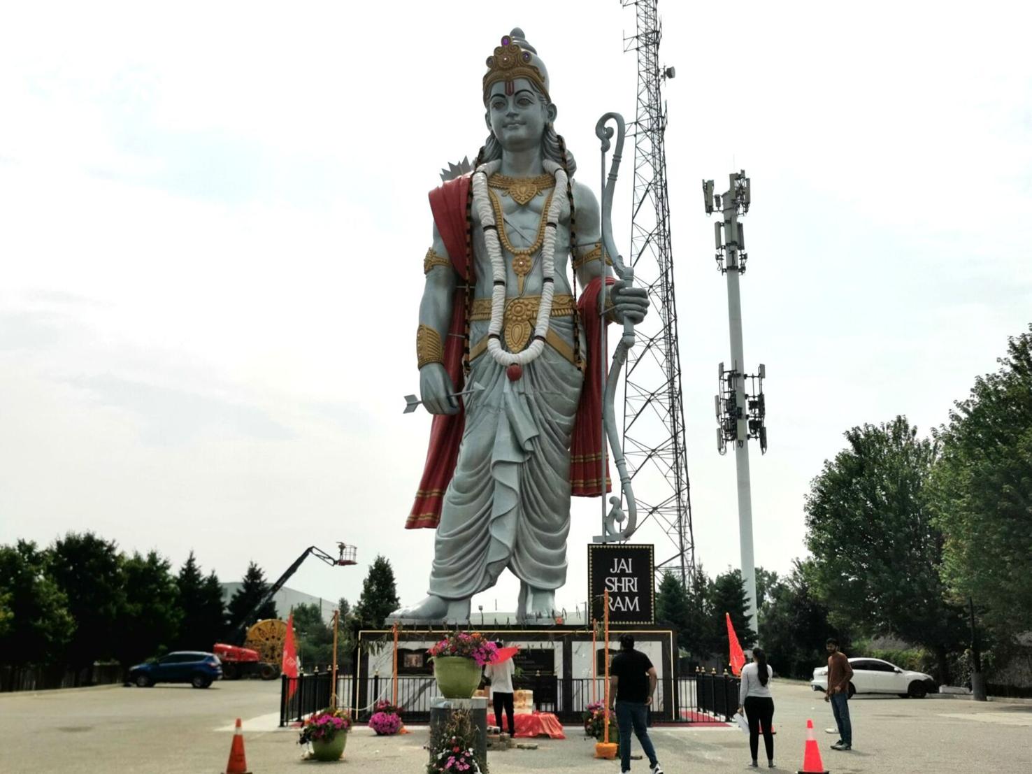 51-foot Ram statue at Mississauga’s Hindu Heritage Centre