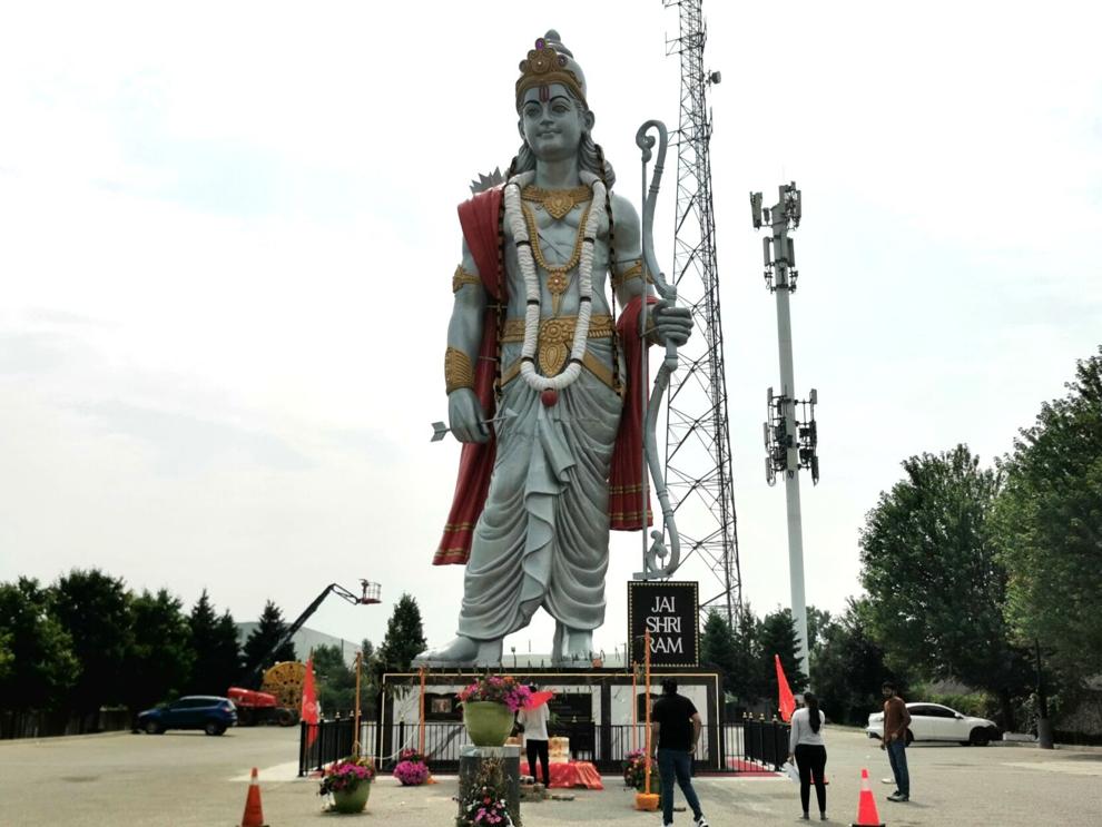 51-foot Ram statue at Mississauga’s Hindu Heritage Centre