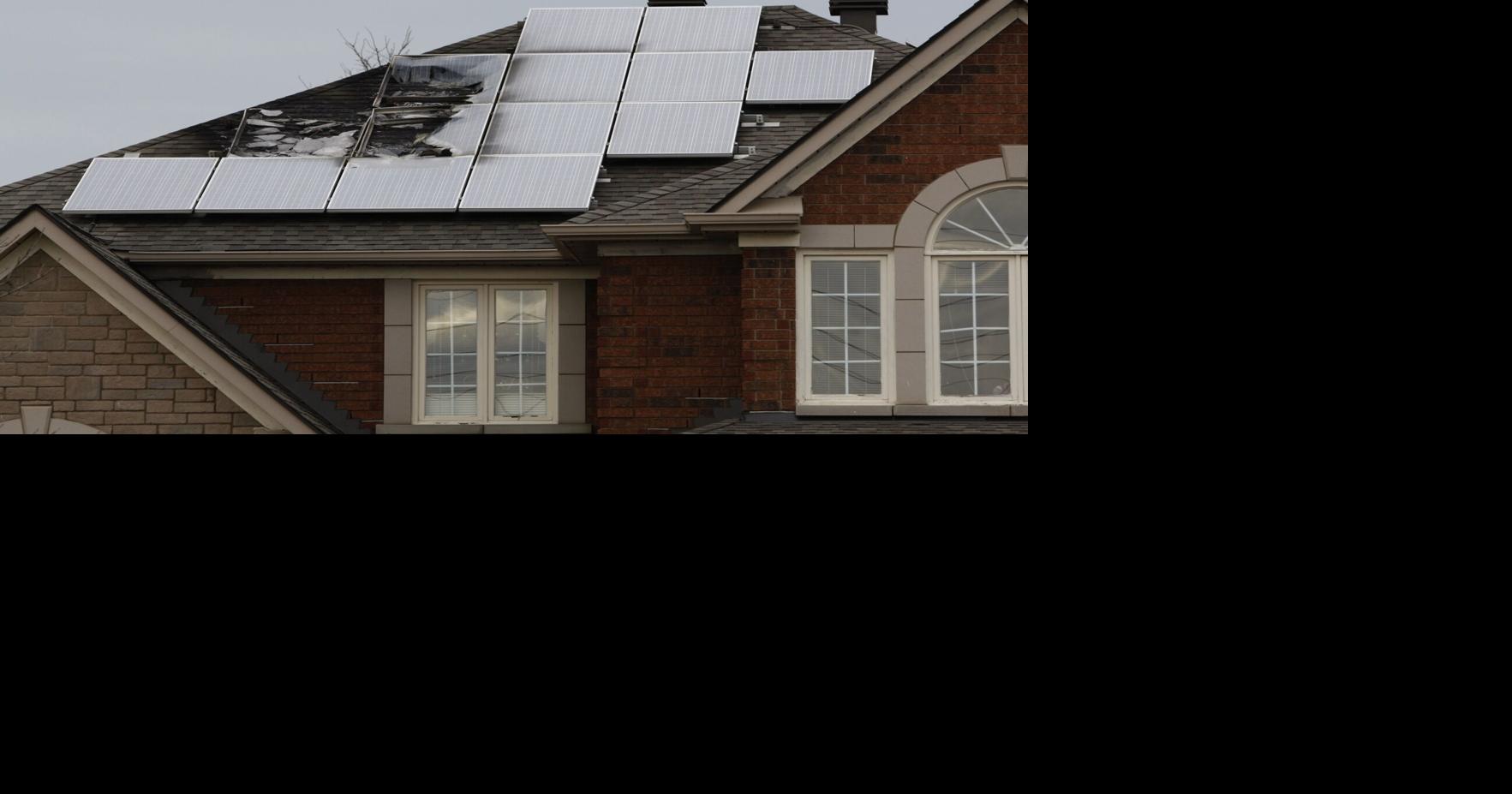 Solar panels catch fire on roof of Mississauga home