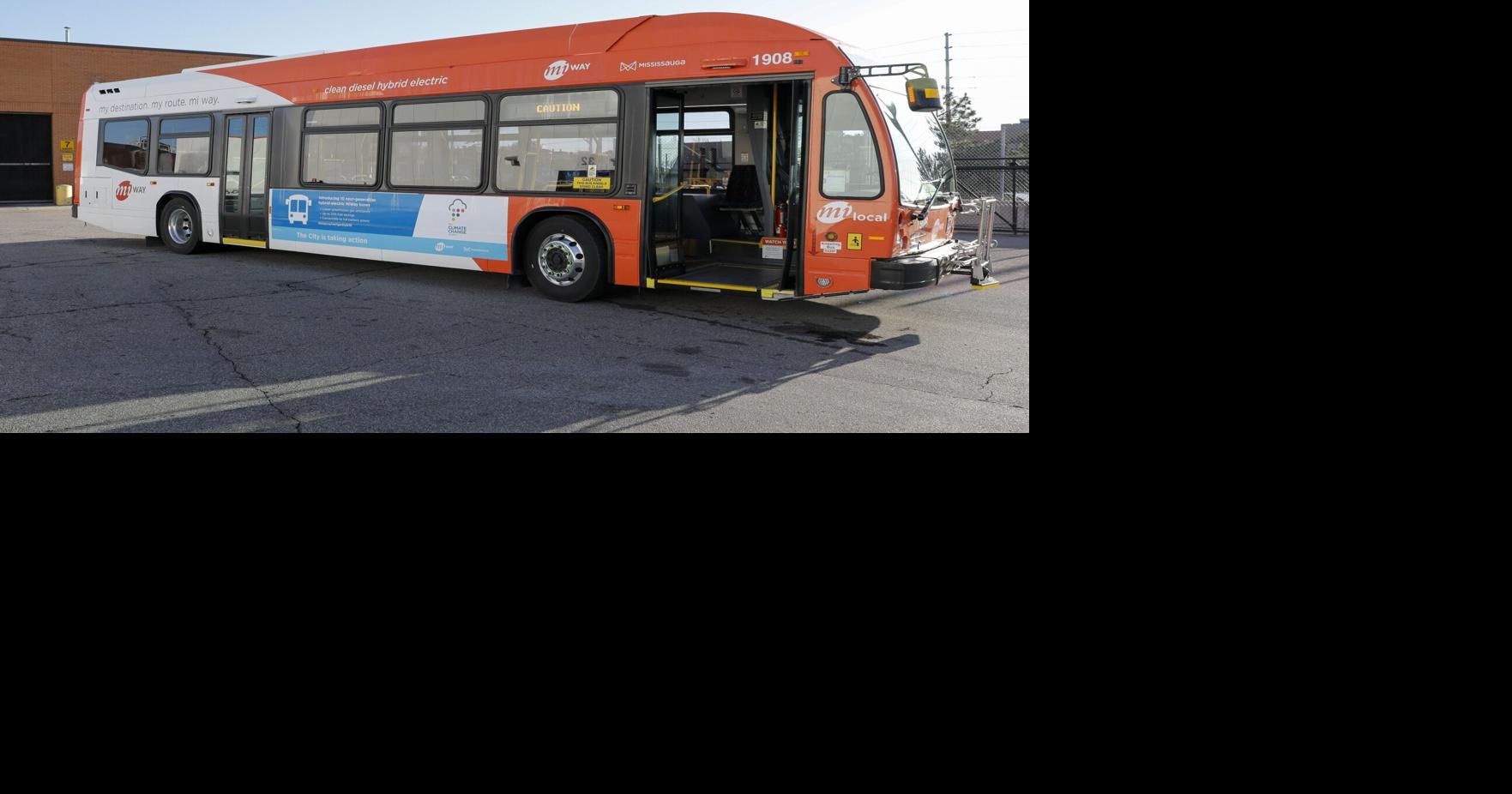 What’s going on here? MiWay hybrid bus rolls out in Mississauga