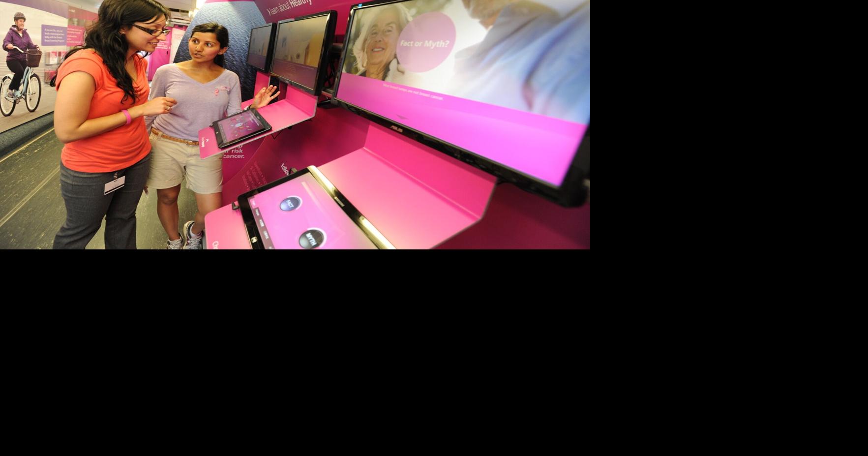 Breast cancer bus carries serious message