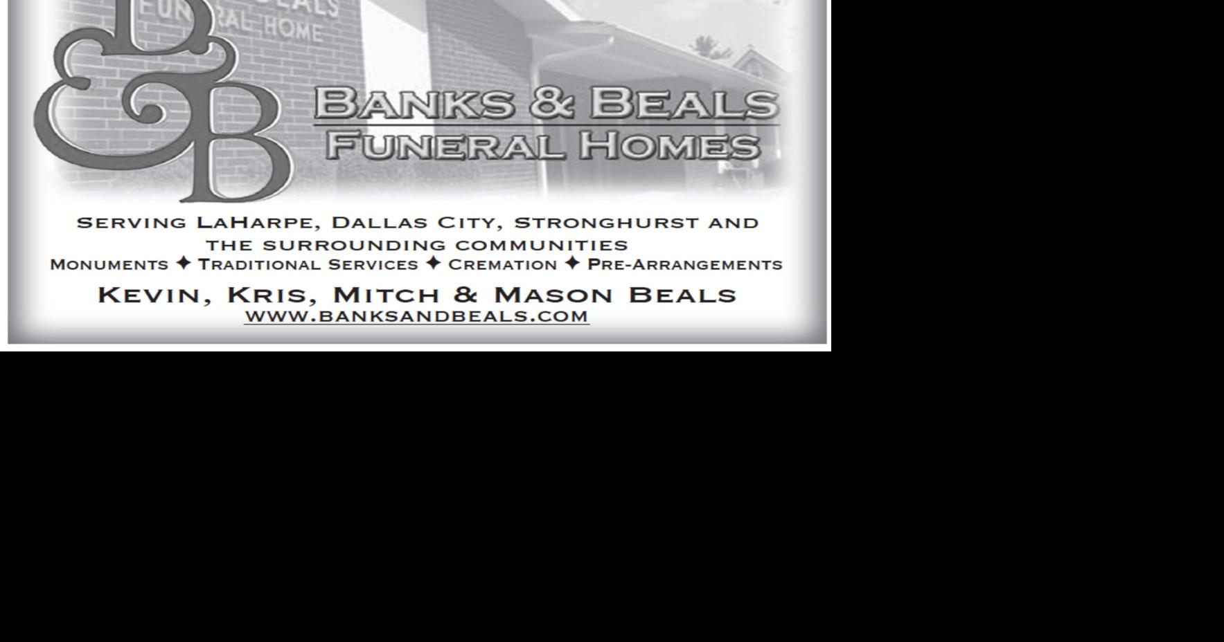 Banks and Beals Funeral home | Ads | mississippivalleypublishing.com