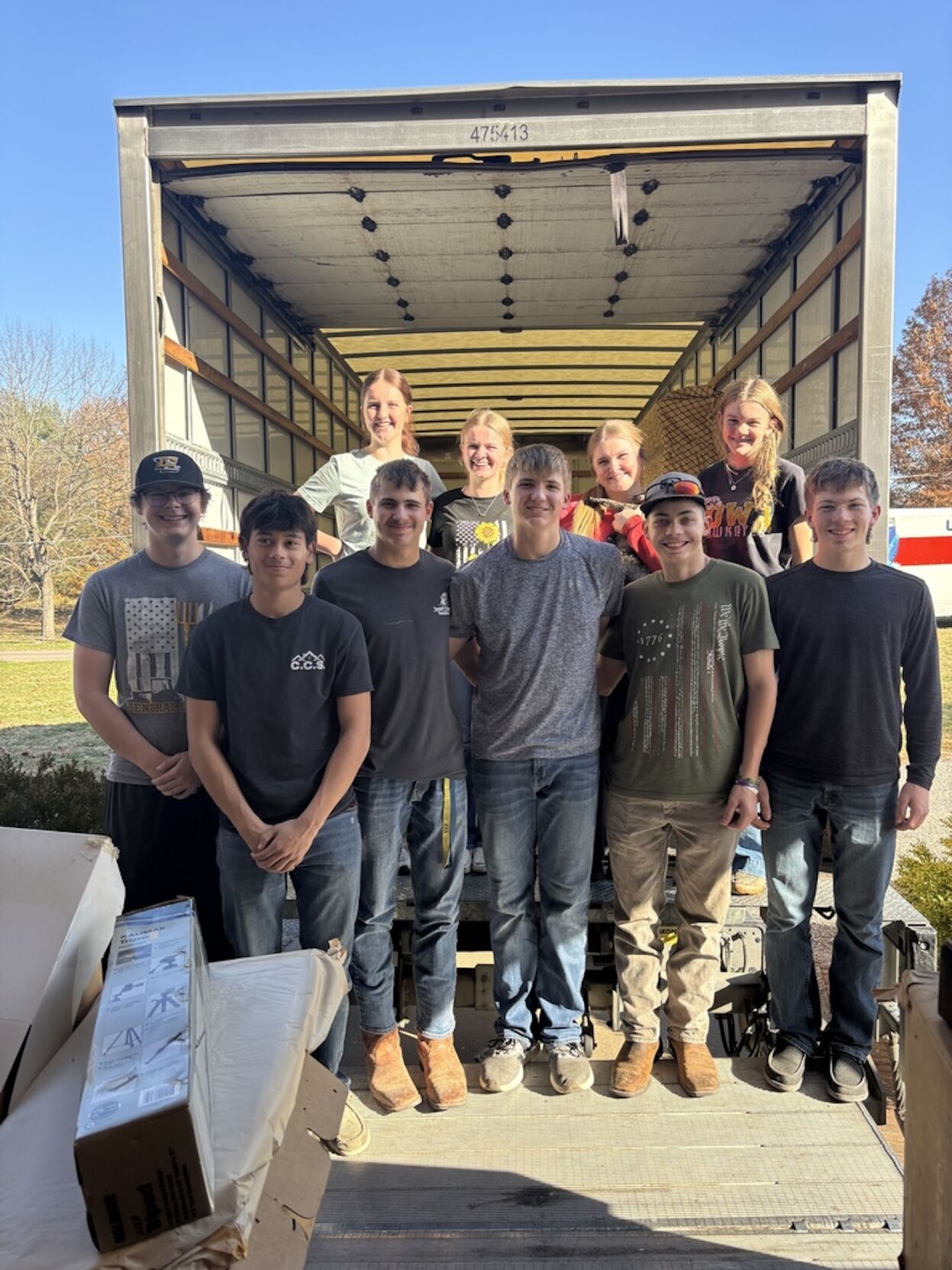 Central Lee FFA students help a local veteran | Daily Democrat, Fort ...