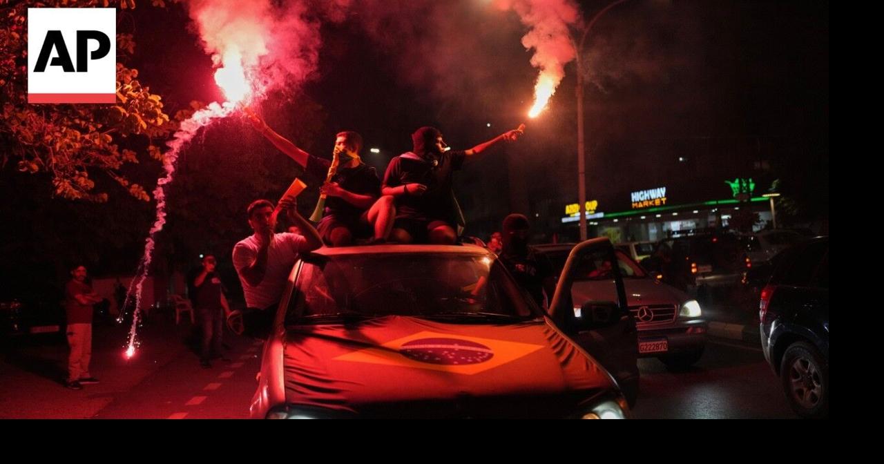 Thousands of people in northern Lebanon celebrate Brazil's victory over ...