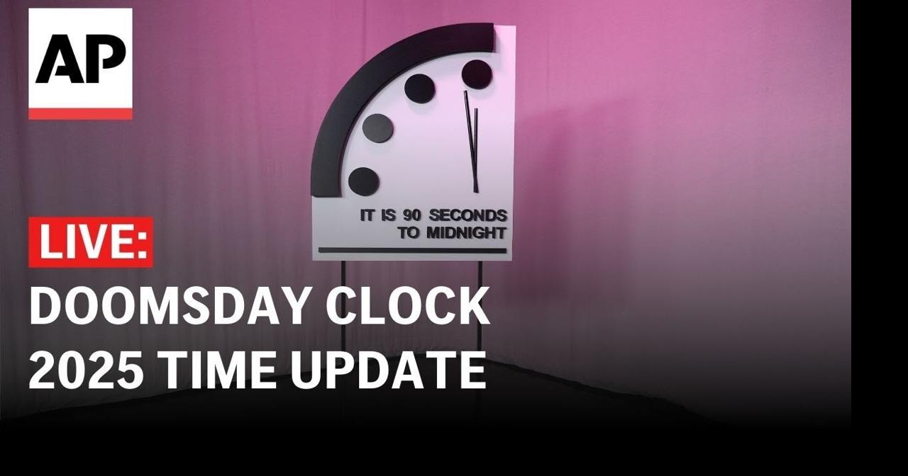 Doomsday Clock 2025 LIVE: Watch time update of the iconic clock ...