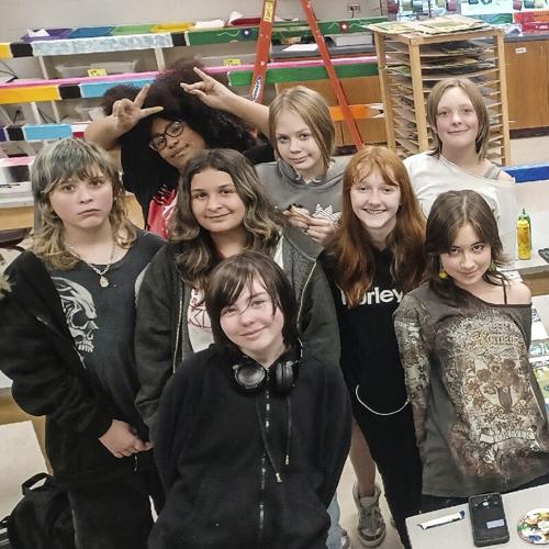 KMS students help with riverfront art project | The Hawk Eye ...