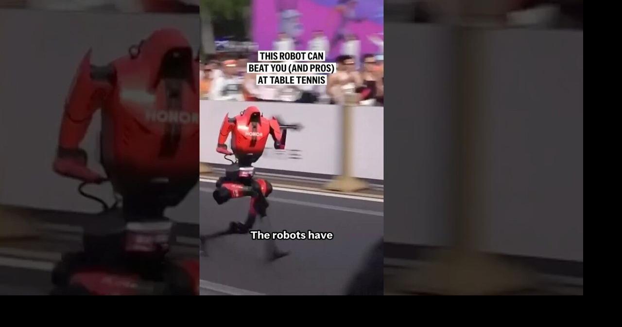 This robot can beat you (and pros) at table tennis ...