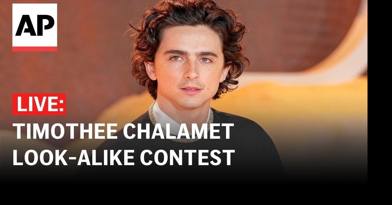 LIVE: Timothee Chalamet look-alike contest in New York City ...