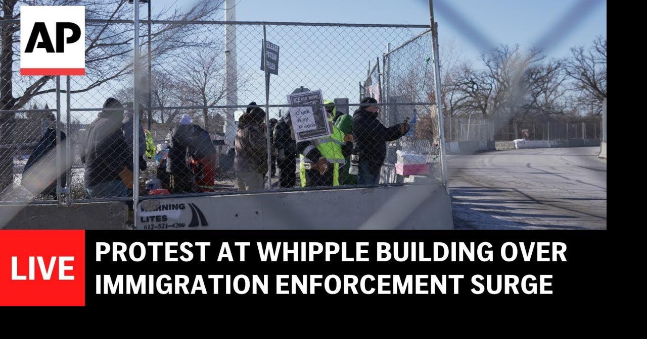 LIVE: Protest held at Whipple building over immigration enforcement ...