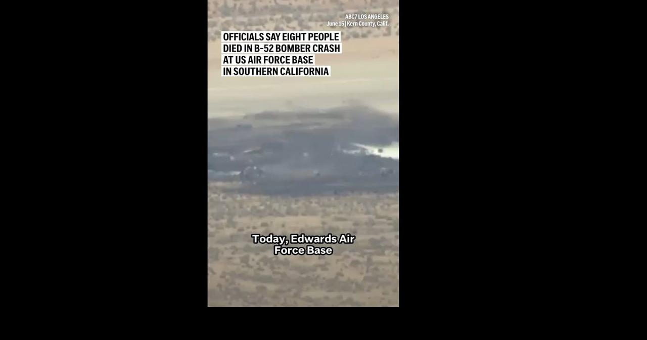 Officials say eight people died in B-52 bomber crash at US Air Force ...