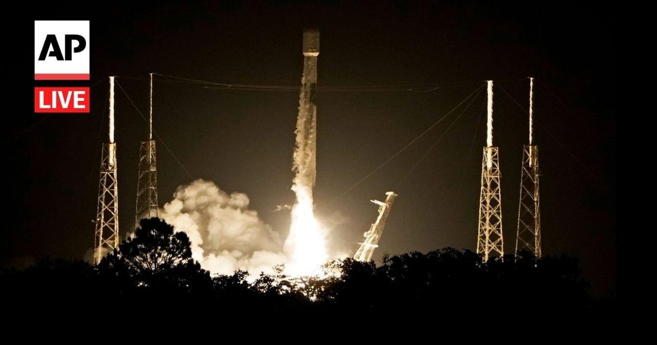 SpaceX launch LIVE: Falcon 9 rocket launches Starlink satellites ...
