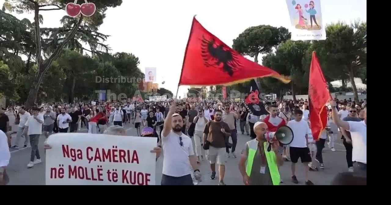 Protest in Albania's capital over luxury resort project linked to Trump ...
