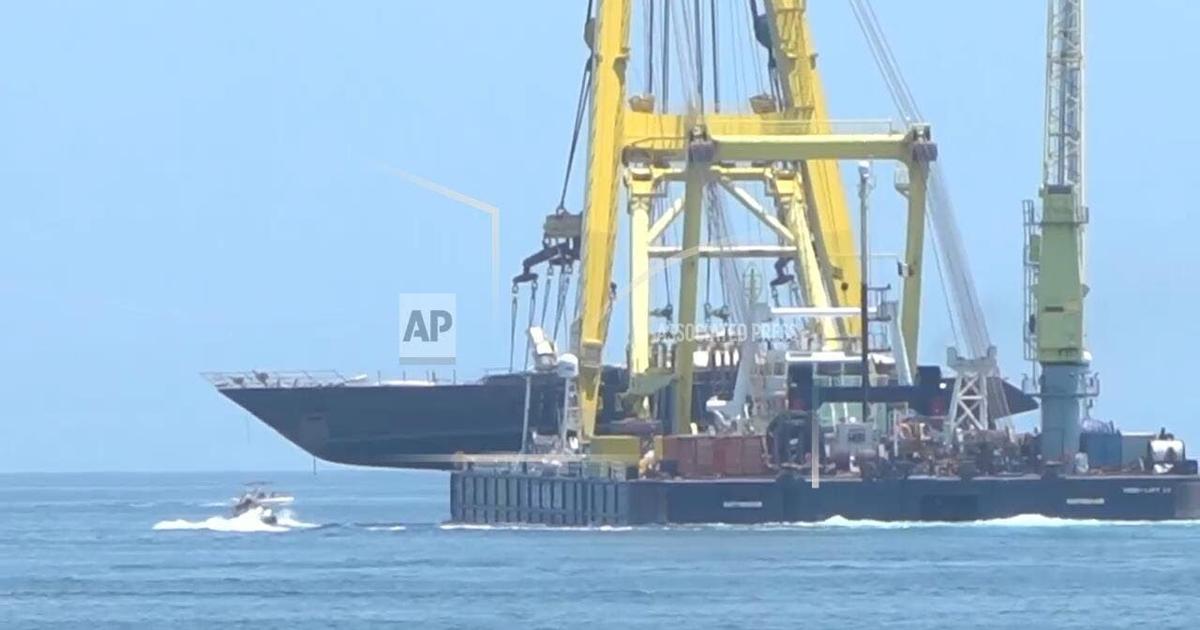 The recovered Bayesian superyacht takes its final journey to a Sicilian ... The recovered Bayesian superyacht takes its final journey to a Sicilian ...