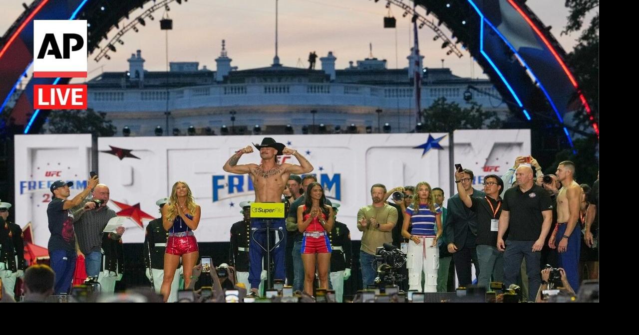 UFC Freedom 250: LIVE outside the White House as fans gather ...